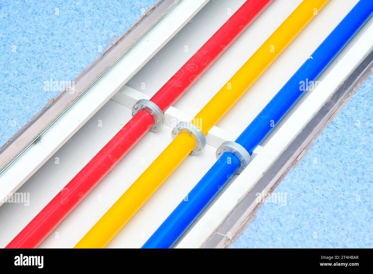 Color gas pipeline, closeup of photo Stock Photo - Alamy