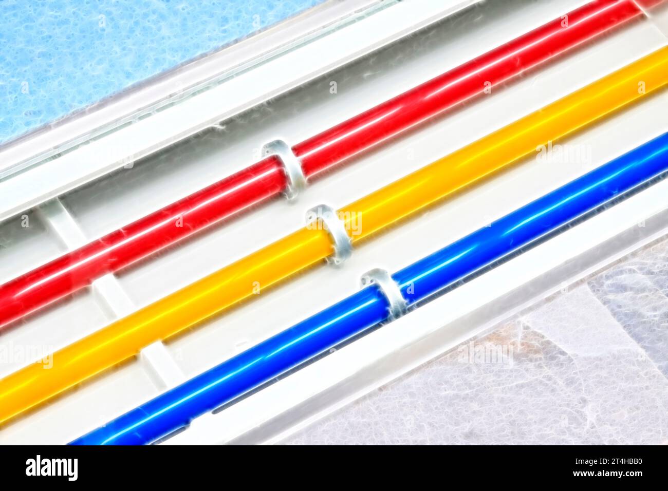 Color gas pipeline, computer generated images, closeup of photo Stock ...