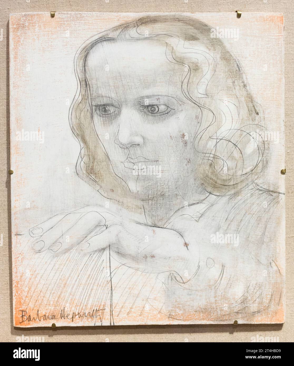 Dame Barbara Hepworth,self portrait Stock Photo - Alamy