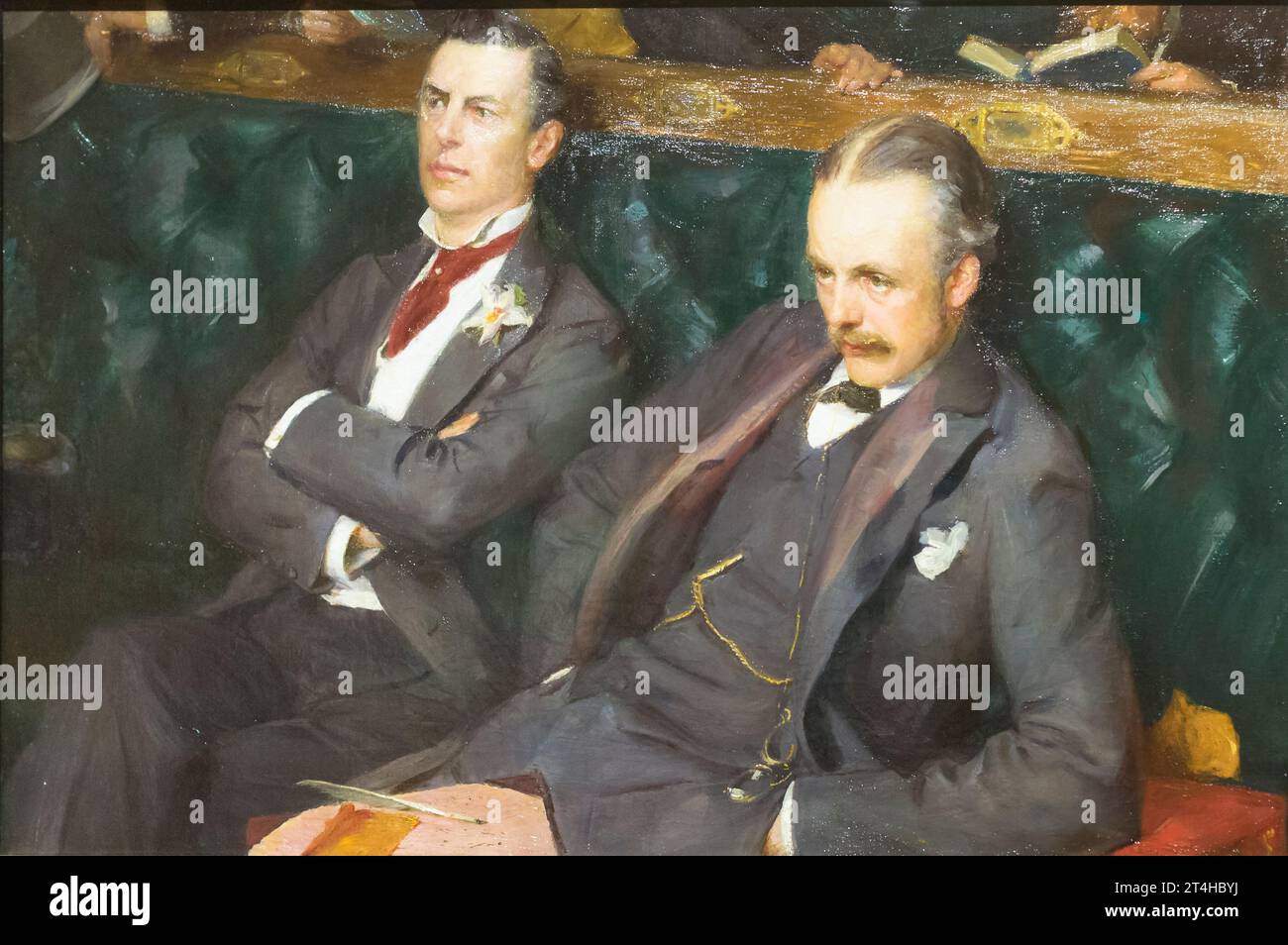 Joe Chamberlain and Arthur James Balfour, Sidney Prior Hall Stock Photo ...