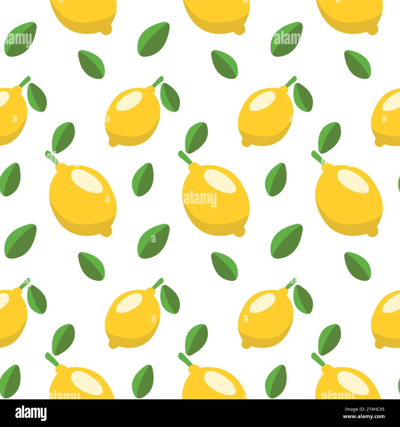 lemon pattern on a transparent background in the style of flat vector ...