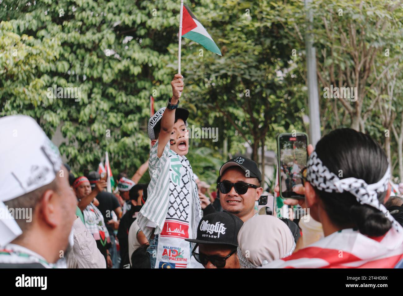 Pro Palestine Rally in Kuala Lumpur, Malaysia Stock Photo - Alamy