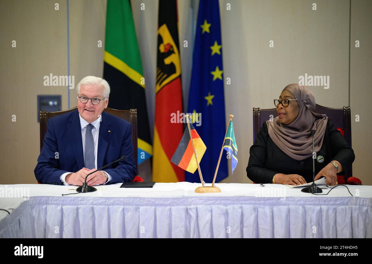 Daressalam, Tanzania. 31st Oct, 2023. German President Frank-Walter ...