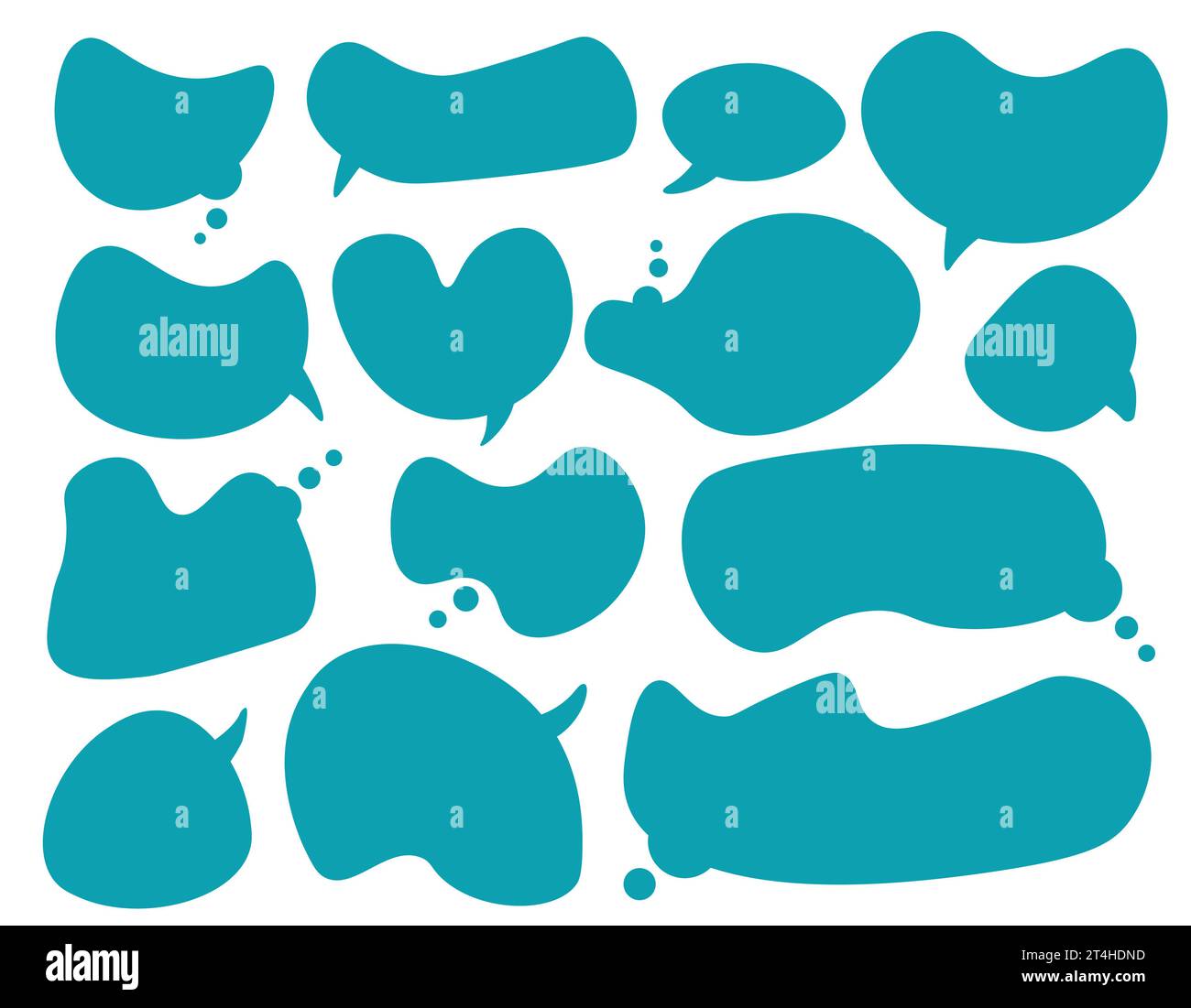 Big set of dialog boxes . Stock Vector Illustration, online chat clouds ...
