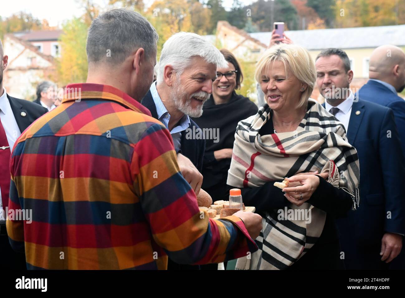 President Petr Pavel (second from left) visiting the Woox factory on ...