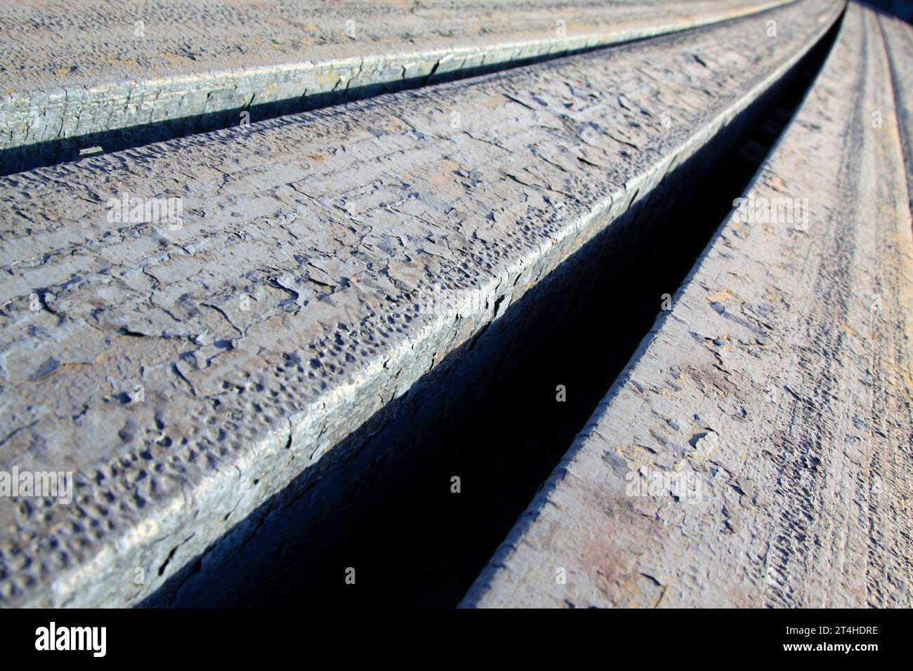 Steel ingot features, closeup of photo Stock Photo - Alamy
