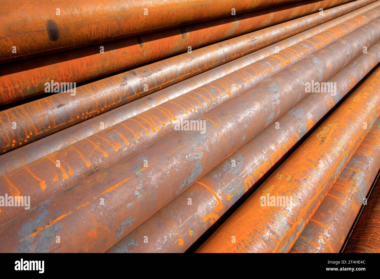 Oxidation rust steel pipe, closeup of photo Stock Photo - Alamy