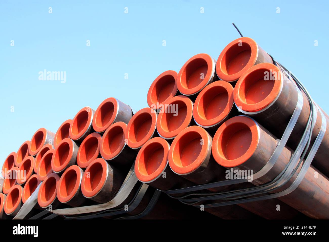 Steel pipe cross section features, closeup of photo Stock Photo - Alamy