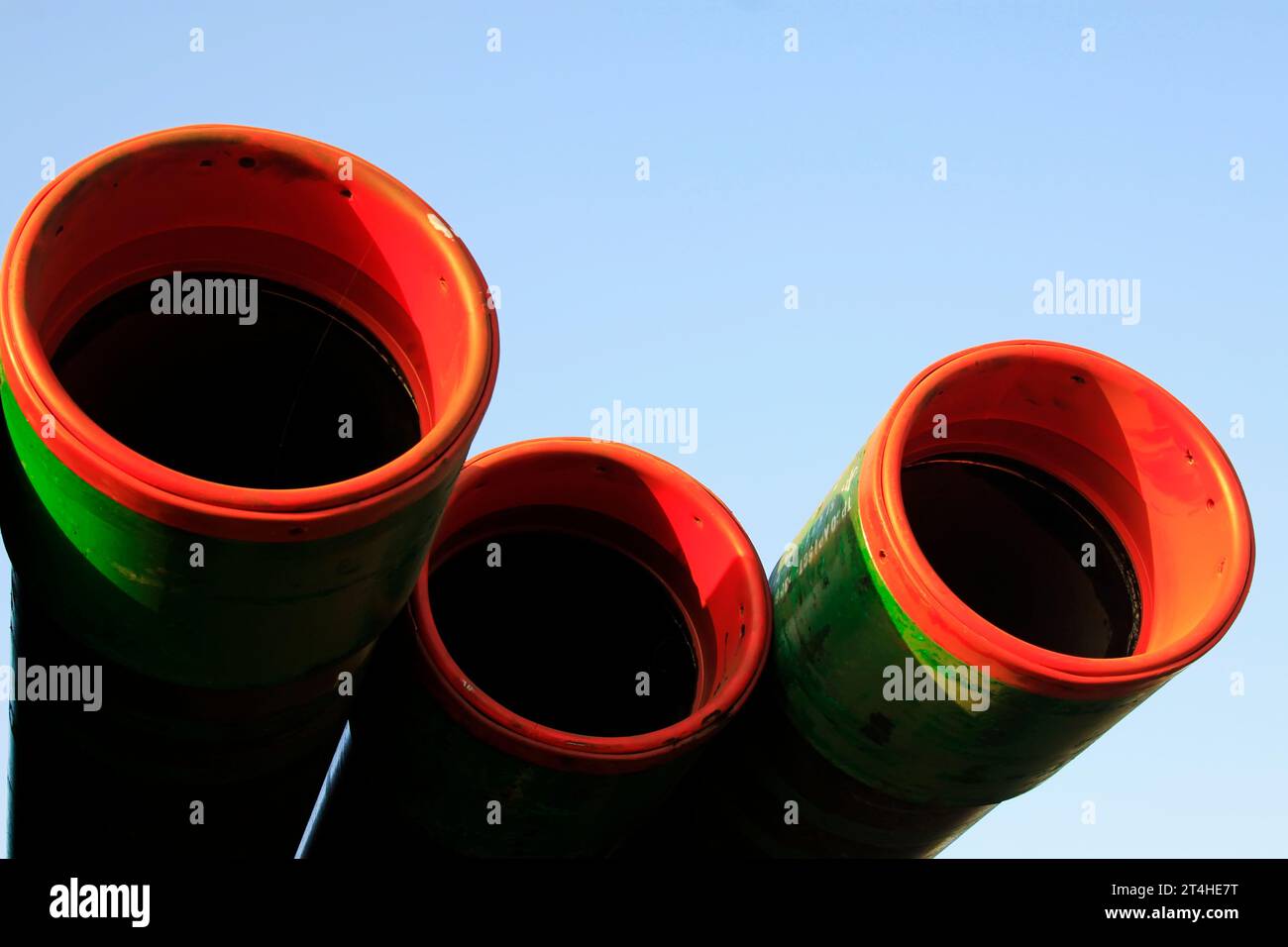 Steel pipe cross section features, closeup of photo Stock Photo - Alamy