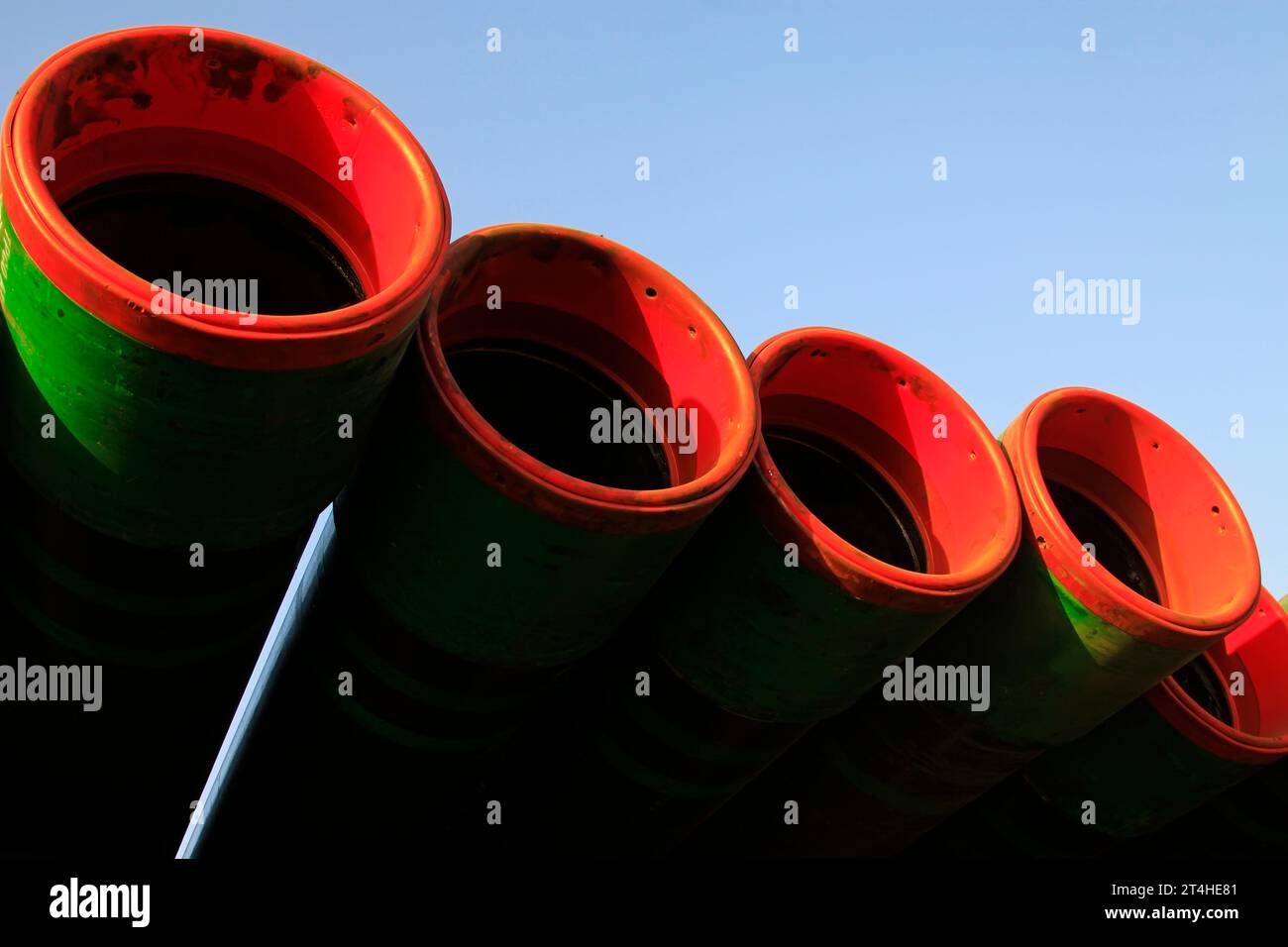 Steel pipe cross section features, closeup of photo Stock Photo - Alamy