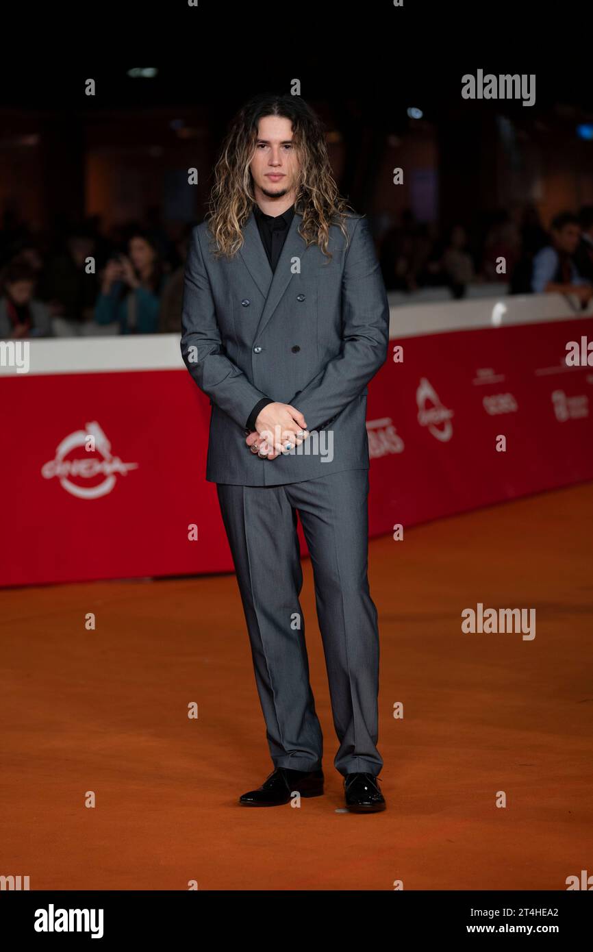 Rome, Italy, October 28 2023 - Francesco Panarella attends at the red ...