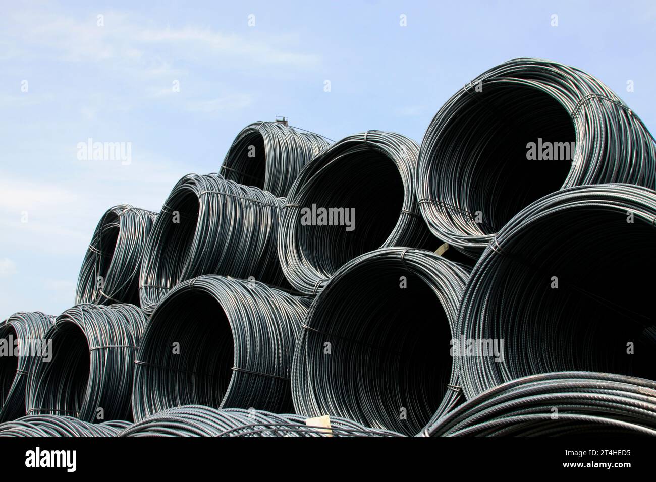 steel bar at the construction site, closeup of photo Stock Photo - Alamy