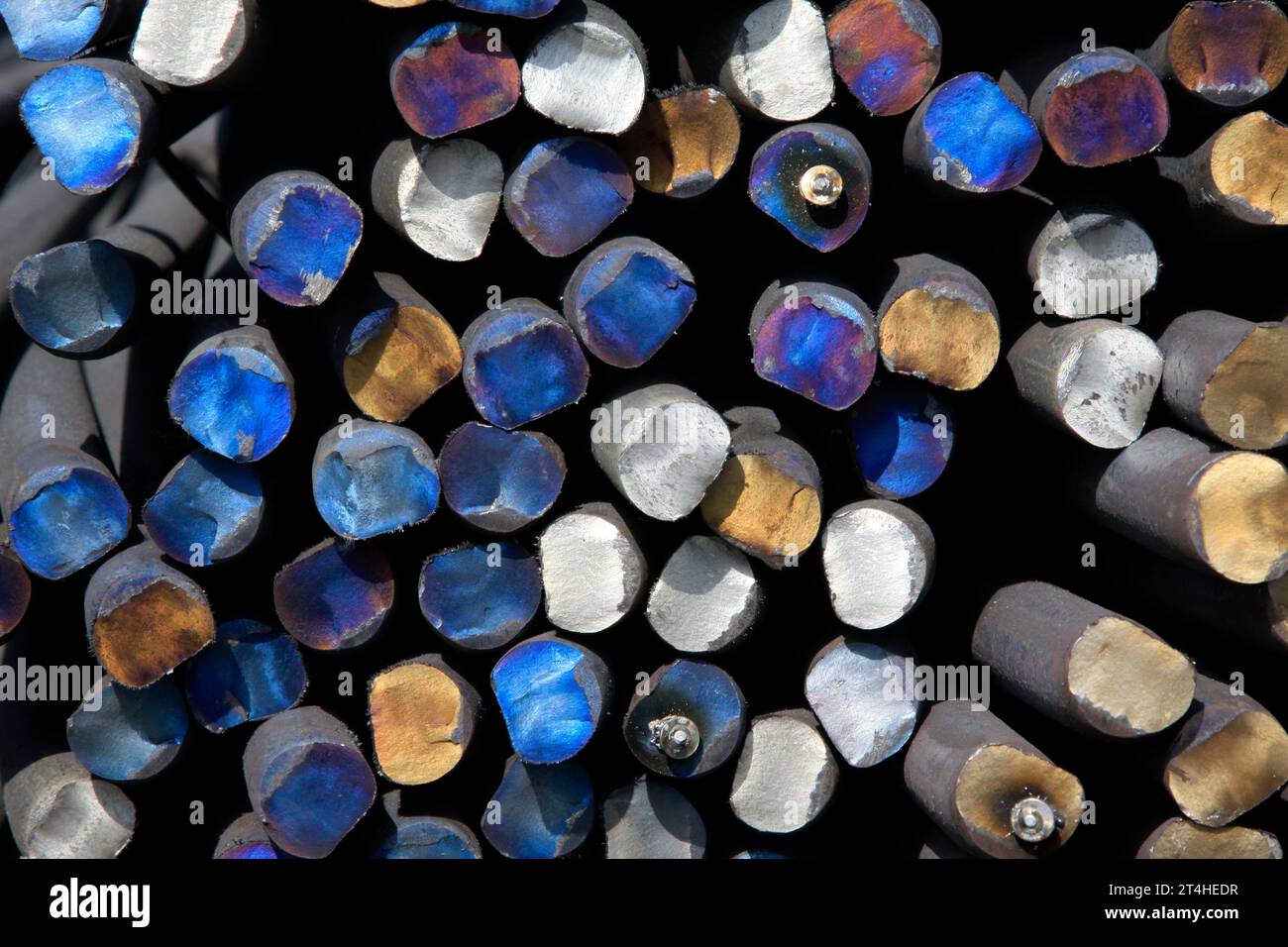 steel bar cross section features, closeup of photo Stock Photo - Alamy