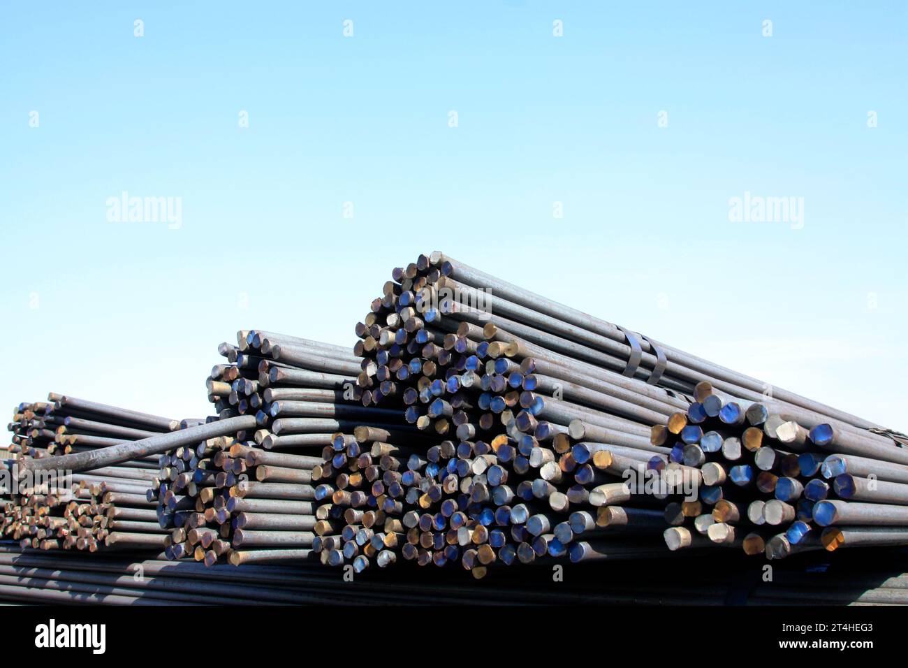 steel bar cross section features, closeup of photo Stock Photo - Alamy