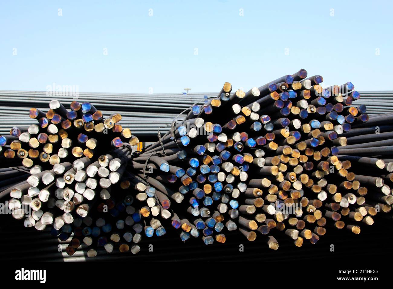 steel bar cross section features, closeup of photo Stock Photo - Alamy