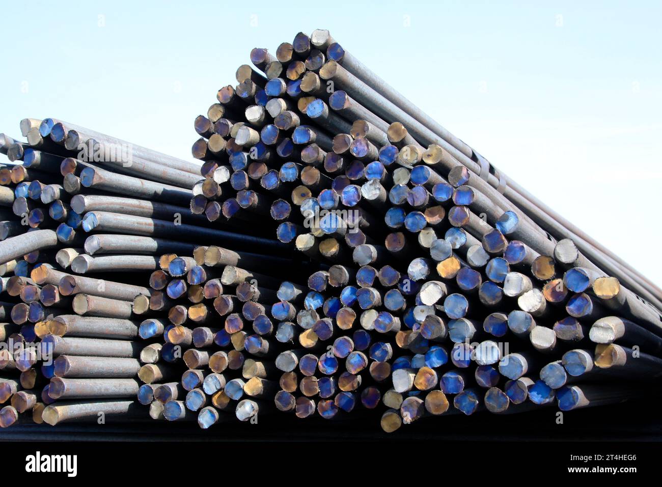 steel bar cross section features, closeup of photo Stock Photo - Alamy