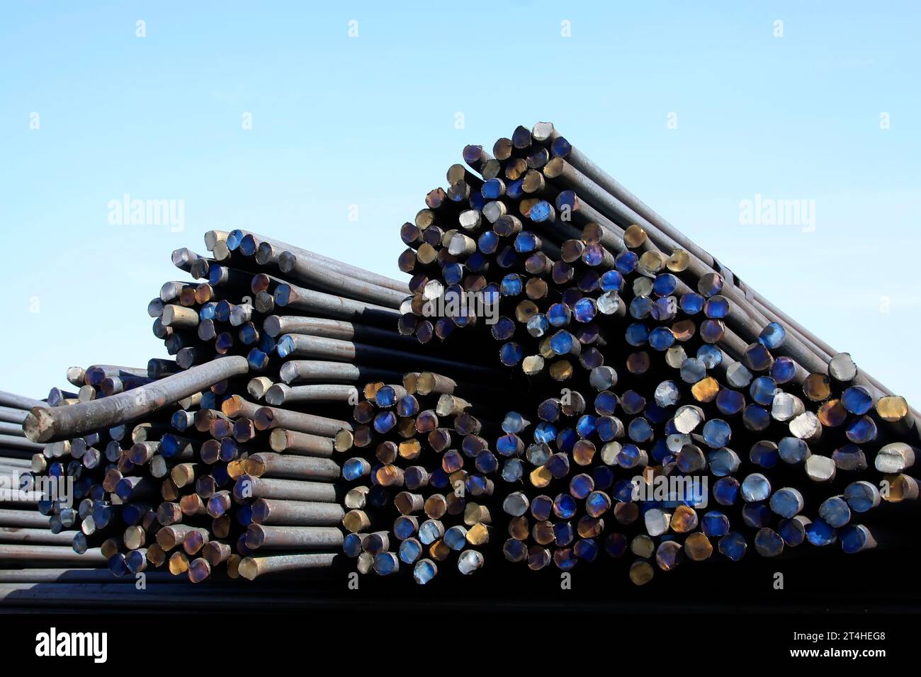 steel bar cross section features, closeup of photo Stock Photo - Alamy