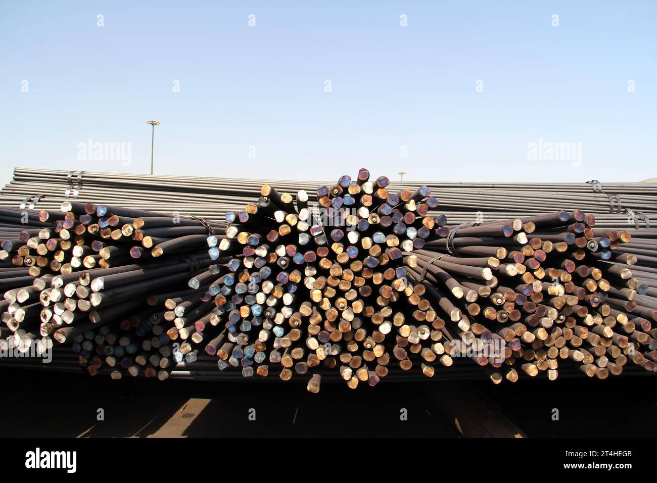 steel bar cross section features, closeup of photo Stock Photo - Alamy