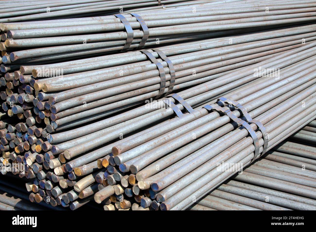 steel bar cross section features, closeup of photo Stock Photo - Alamy