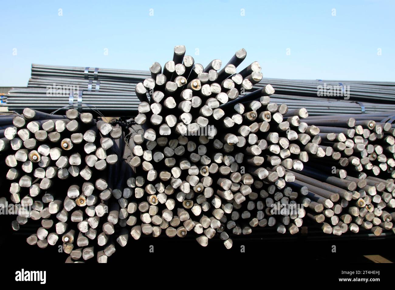 steel bar cross section features, closeup of photo Stock Photo - Alamy