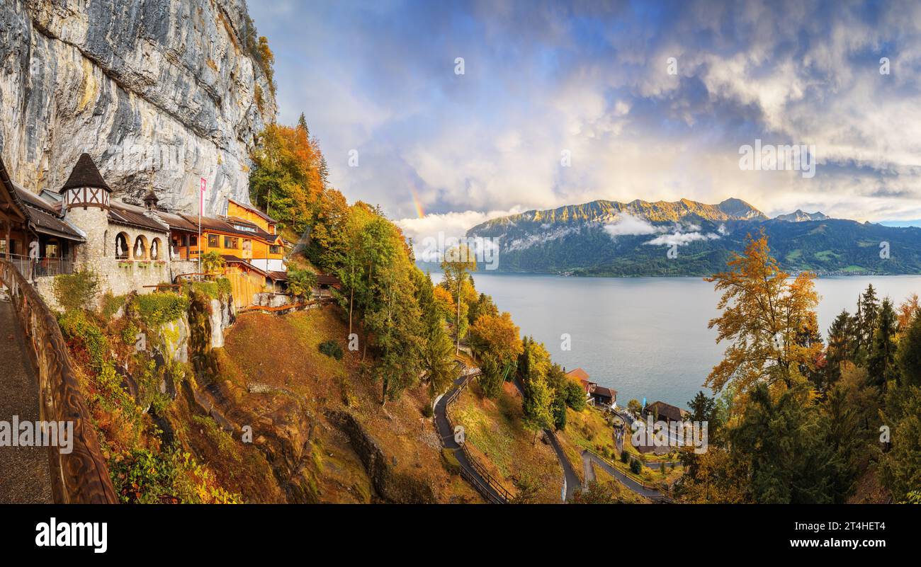 Sundlauenen lake thun switzerland hi-res stock photography and images - Alamy