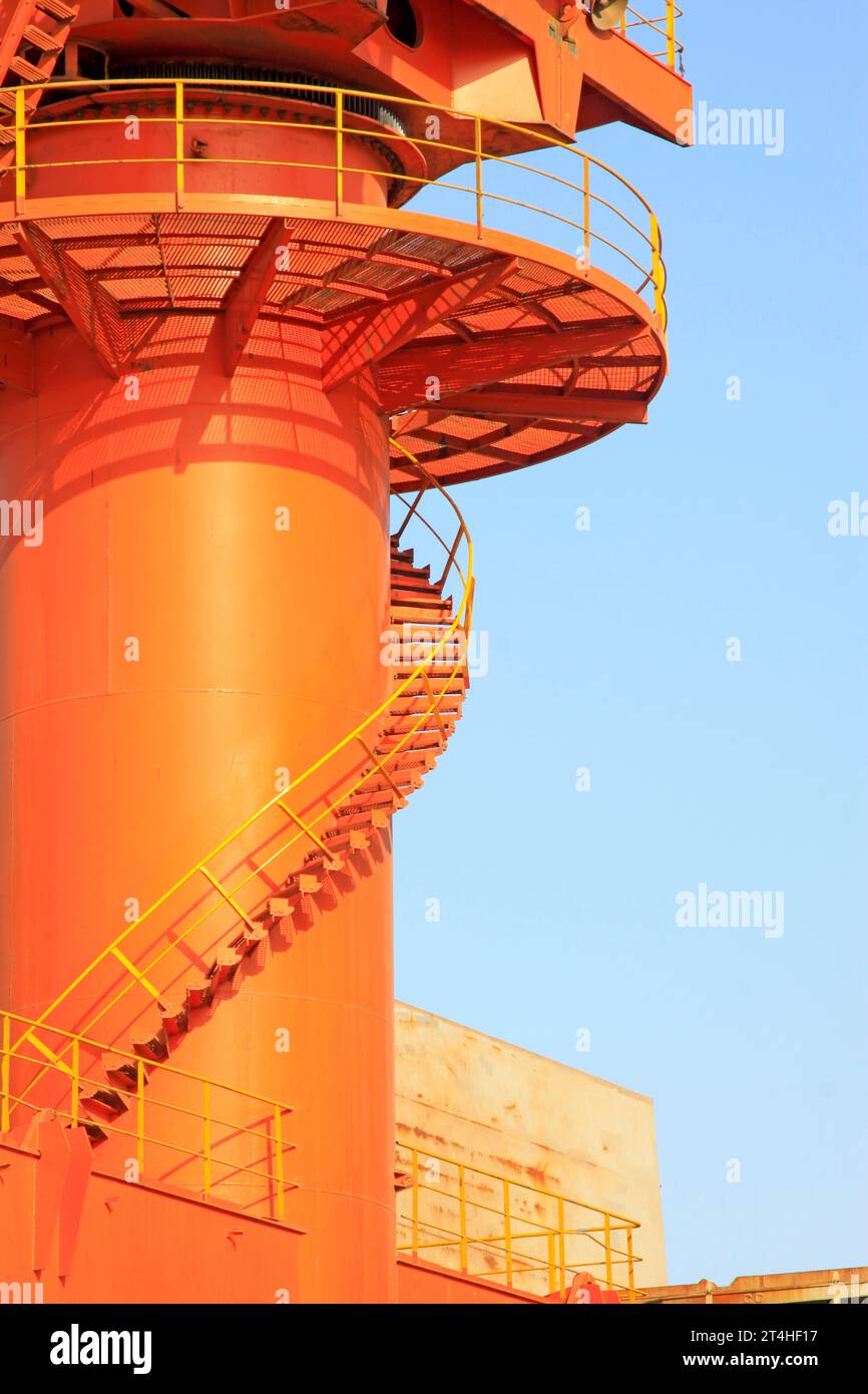 Blue stair rails hi-res stock photography and images - Alamy