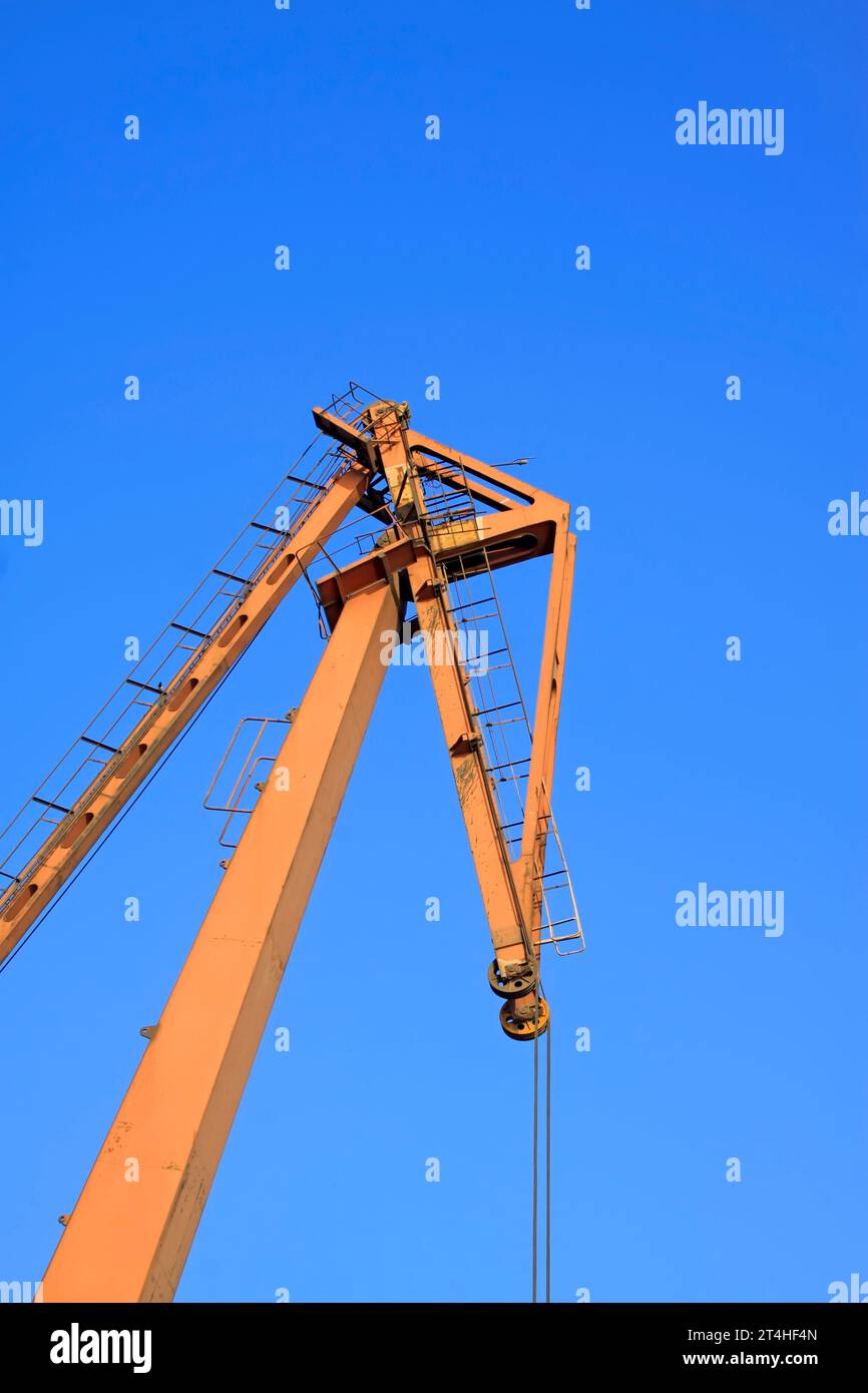 crane lazy arm, closeup of photo Stock Photo - Alamy