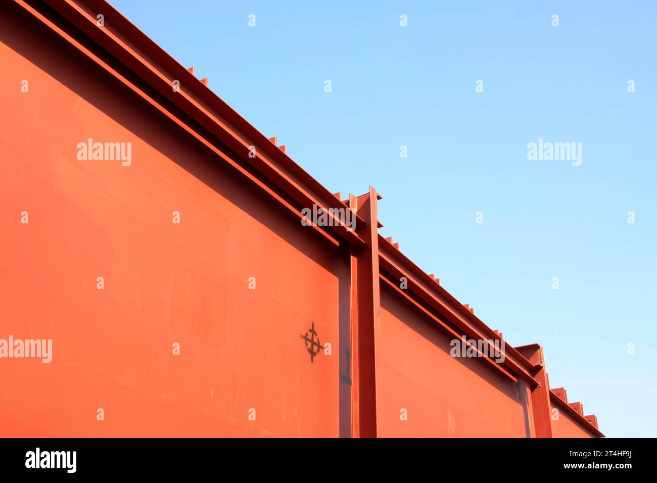 red steel plate, closeup of photo Stock Photo - Alamy