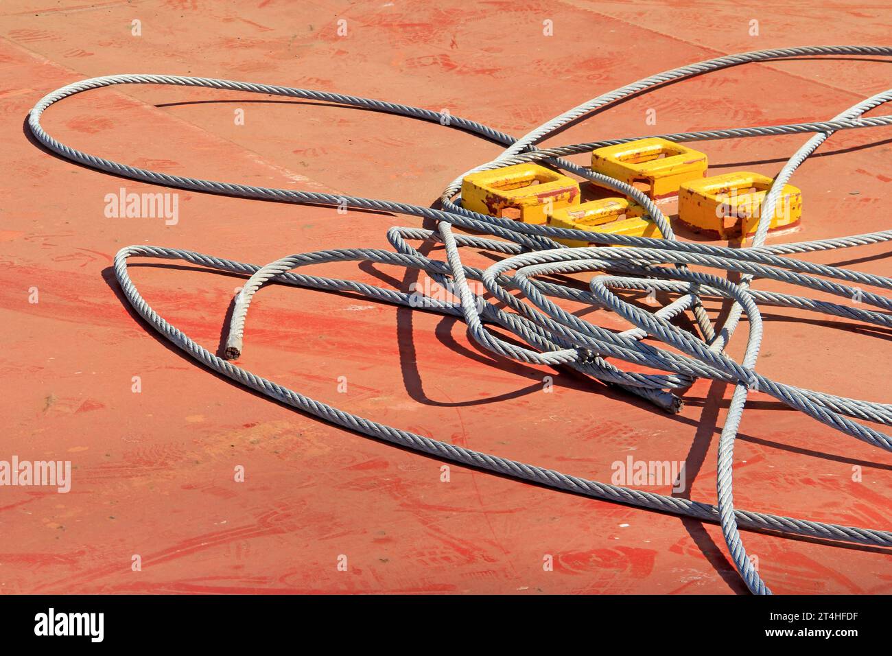 steel wire rope, closeup of photo Stock Photo - Alamy