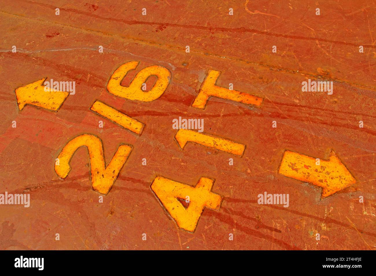 Numbers lines in yellow hi-res stock photography and images - Alamy