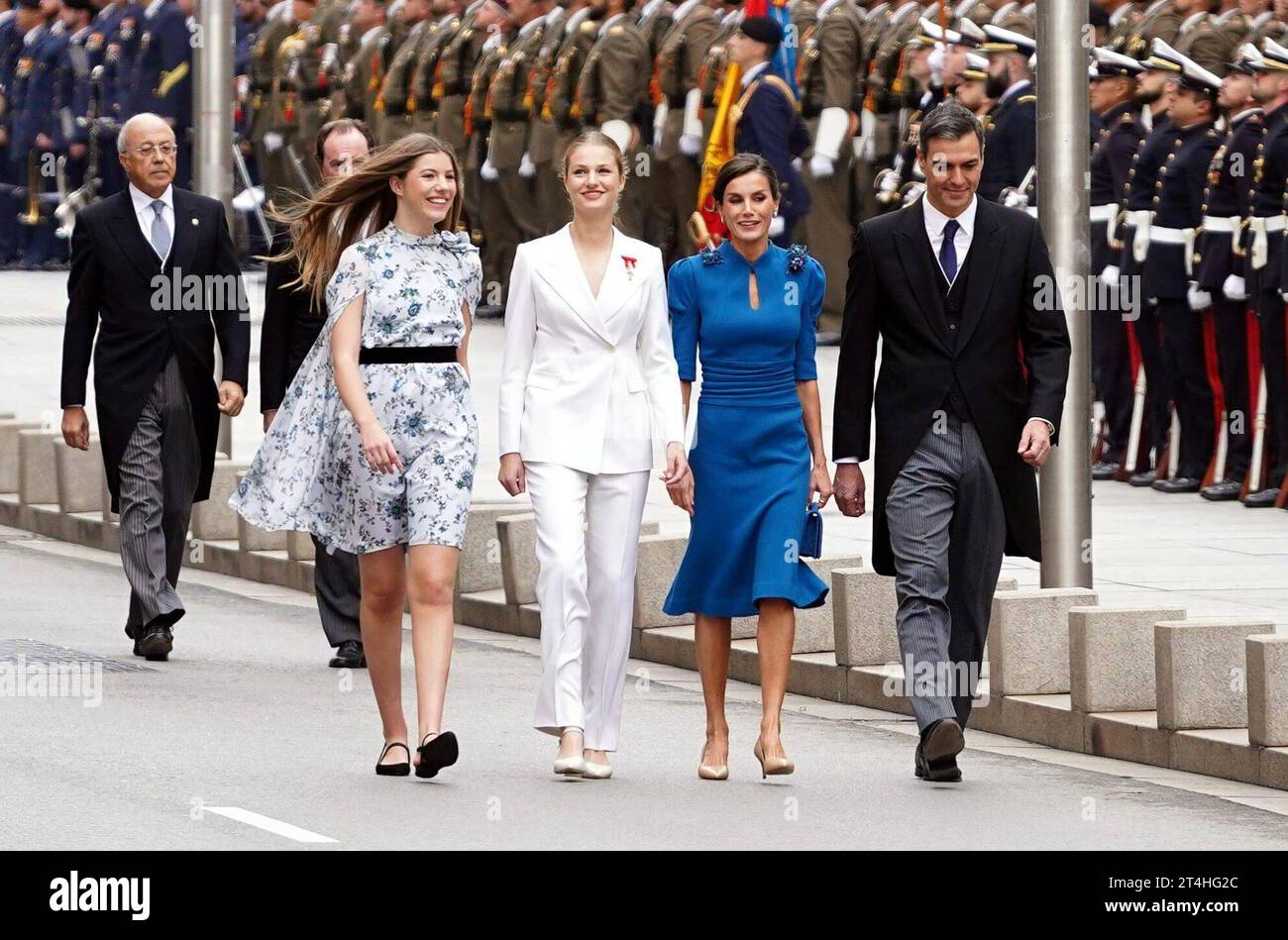 Madrid, Spain. 31st Oct, 2023. King Felipe Vi and Queen Letizia and ...