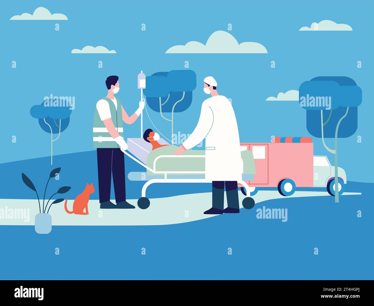 Hospital trust staff Stock Vector Images - Alamy