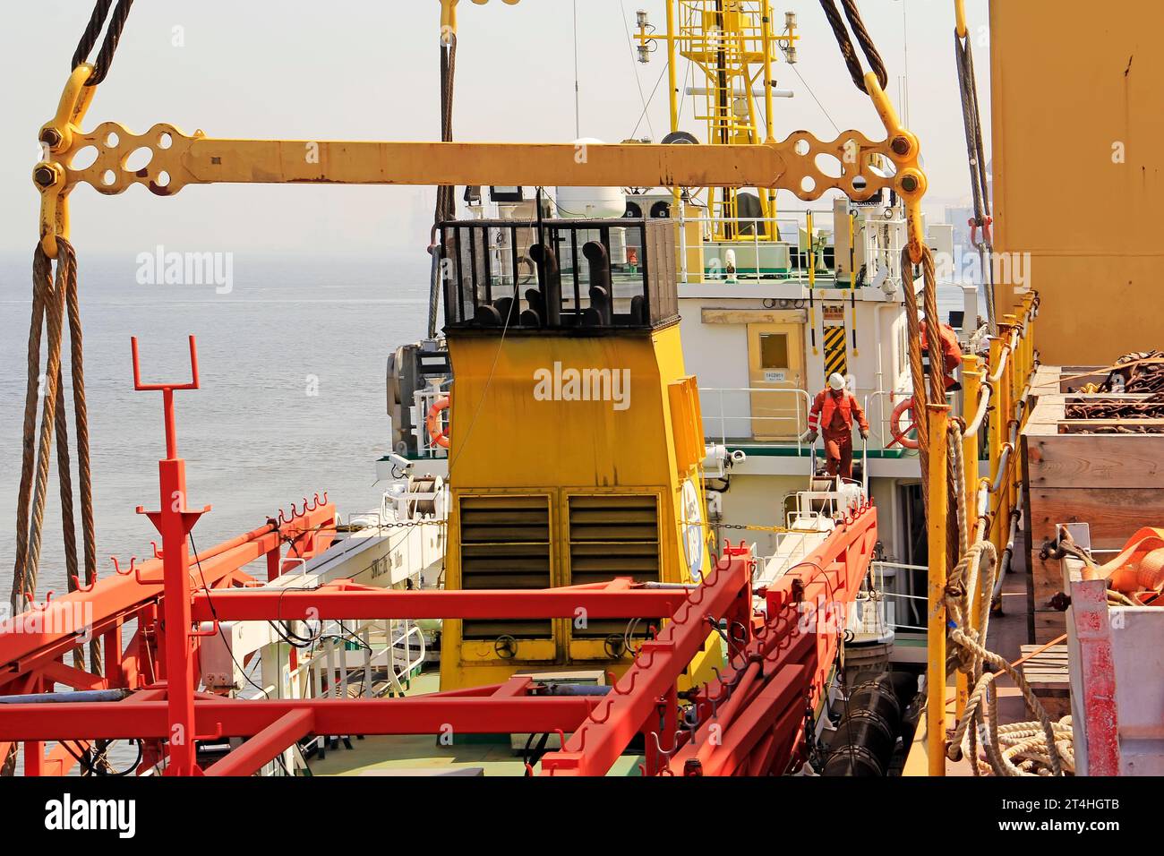 Geological exploration ship in tianjin port, China Stock Photo - Alamy
