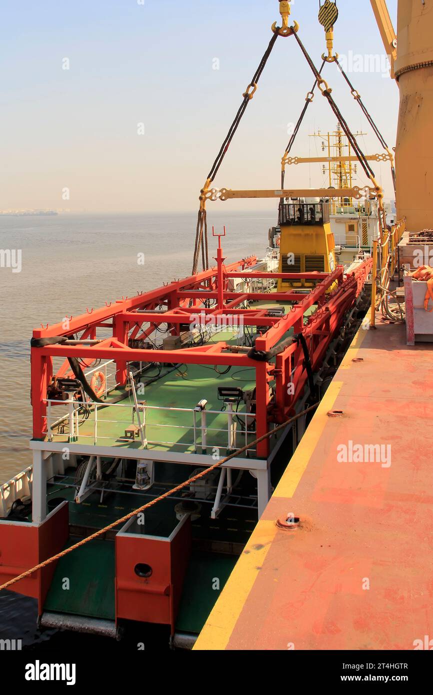 Geological exploration ship in tianjin port, China Stock Photo - Alamy