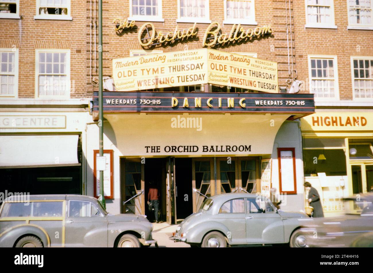 The Orchid Ballroom dance venue, Purley, Surrey, England, UK March 1961 ...