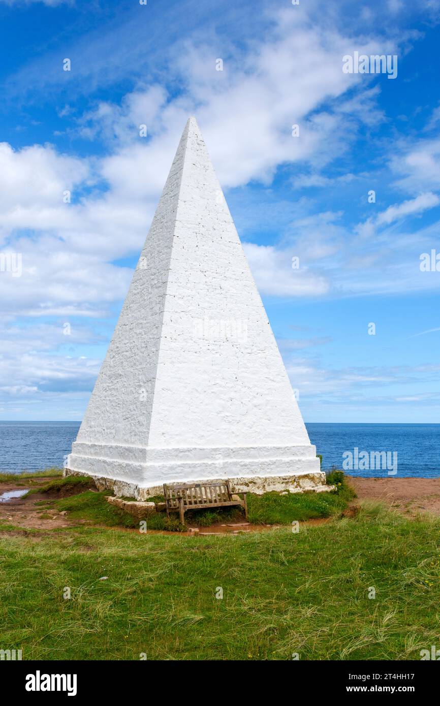The White Pyramid, a daymark (navigational aid for shipping) on ...