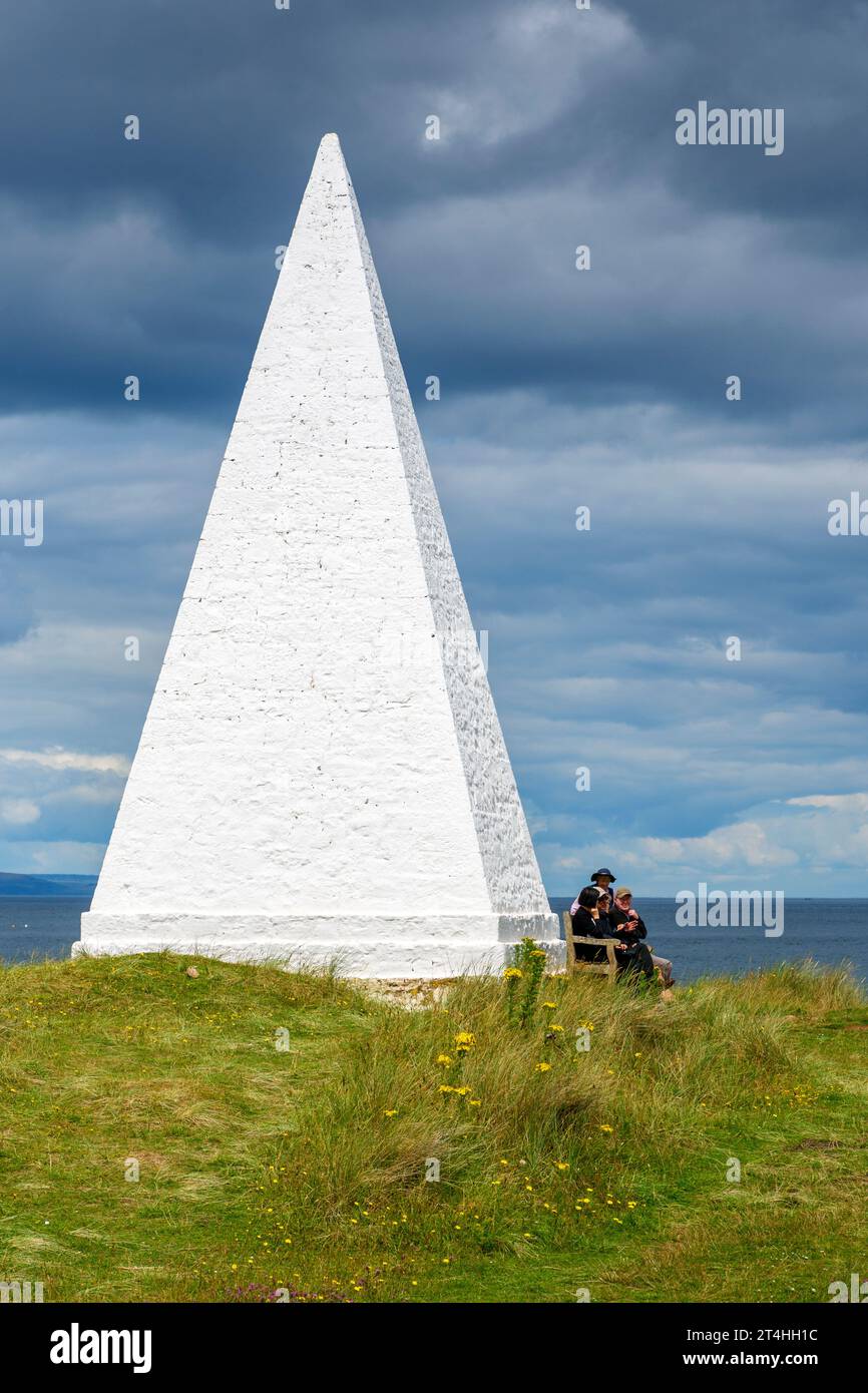 The White Pyramid, a daymark (navigational aid for shipping) on ...