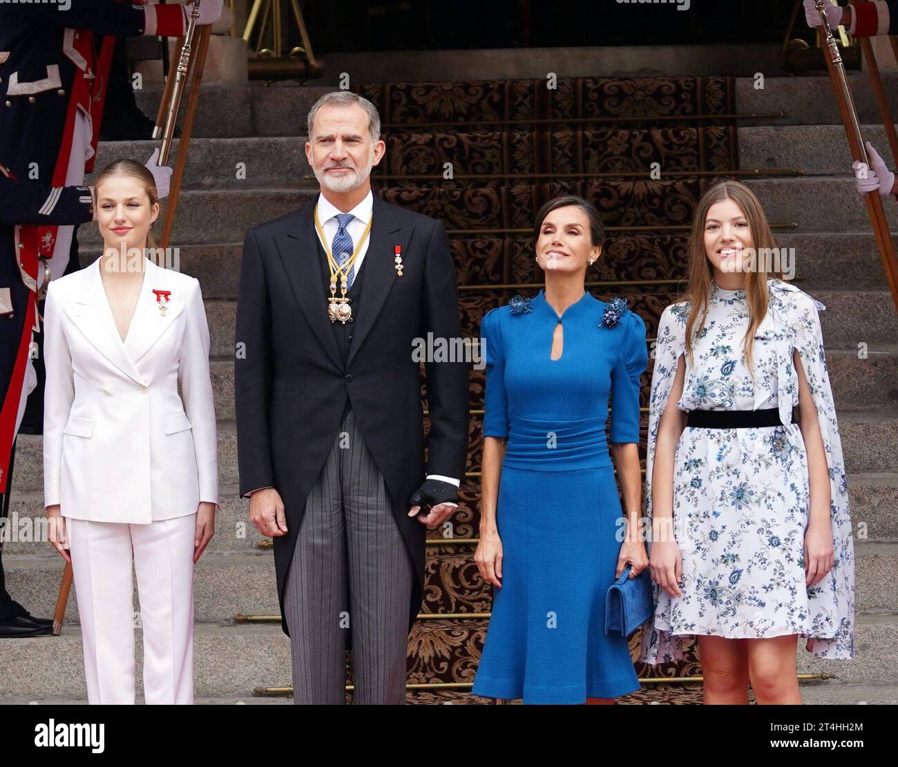 Madrid, Spain. 31st Oct, 2023. King Felipe Vi and Queen Letizia and ...