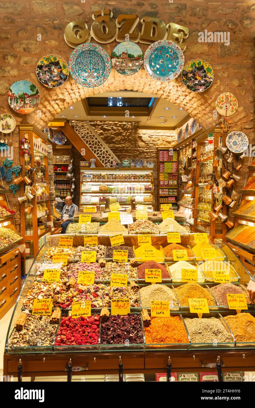 Istanbul, Turkey, 10th of October 2023, The Spice Bazaar (Turkish ...