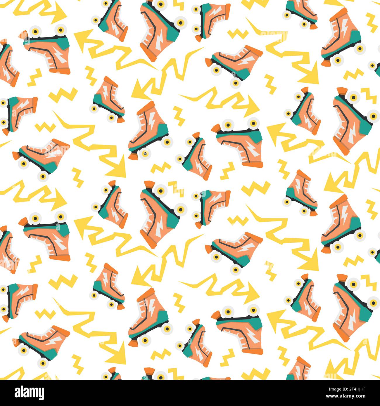 roller pattern on a white background, bright graphics, flat design ...