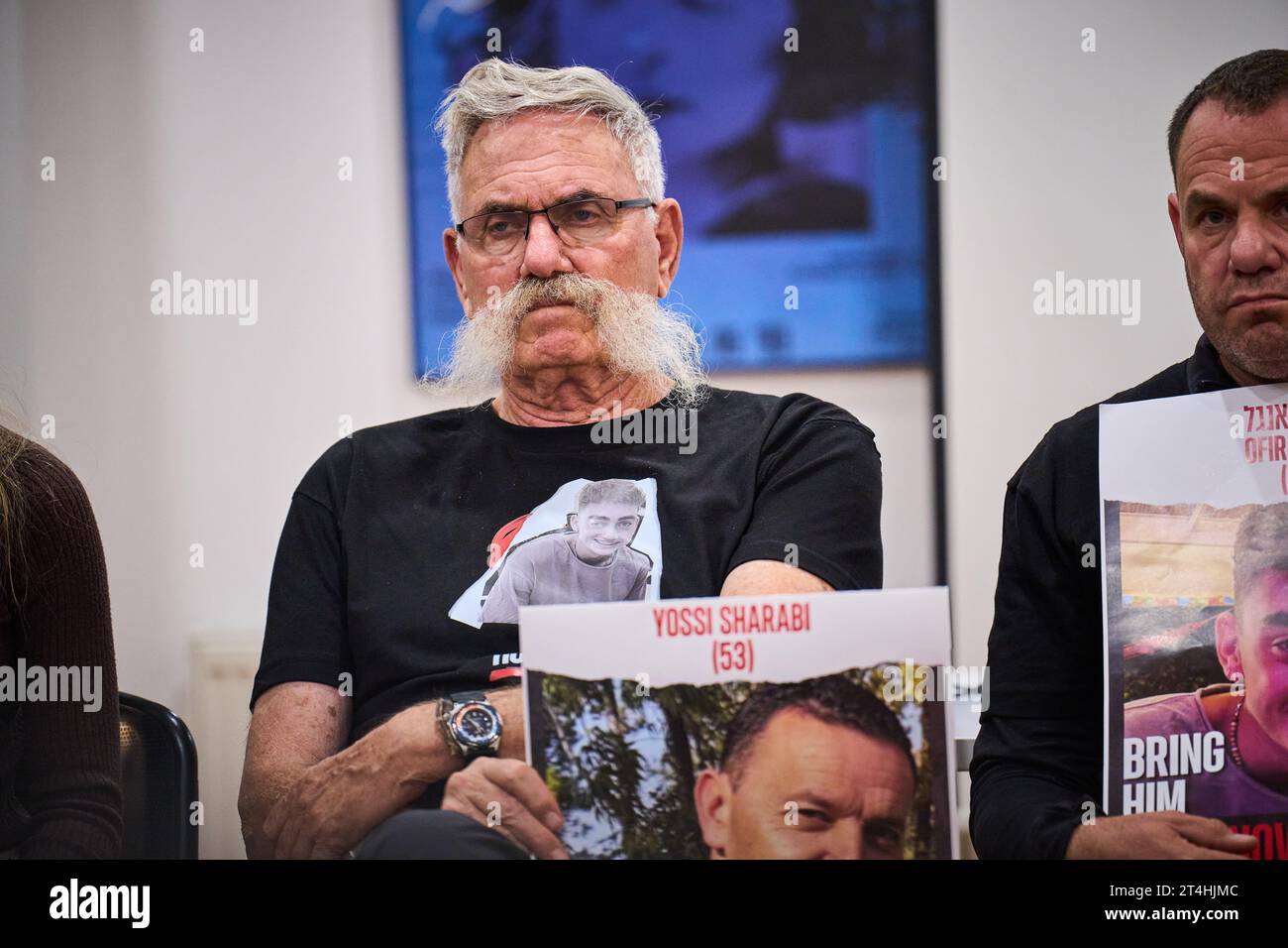 THE HAGUE - Family members and relatives of Israeli hostages speak to ...