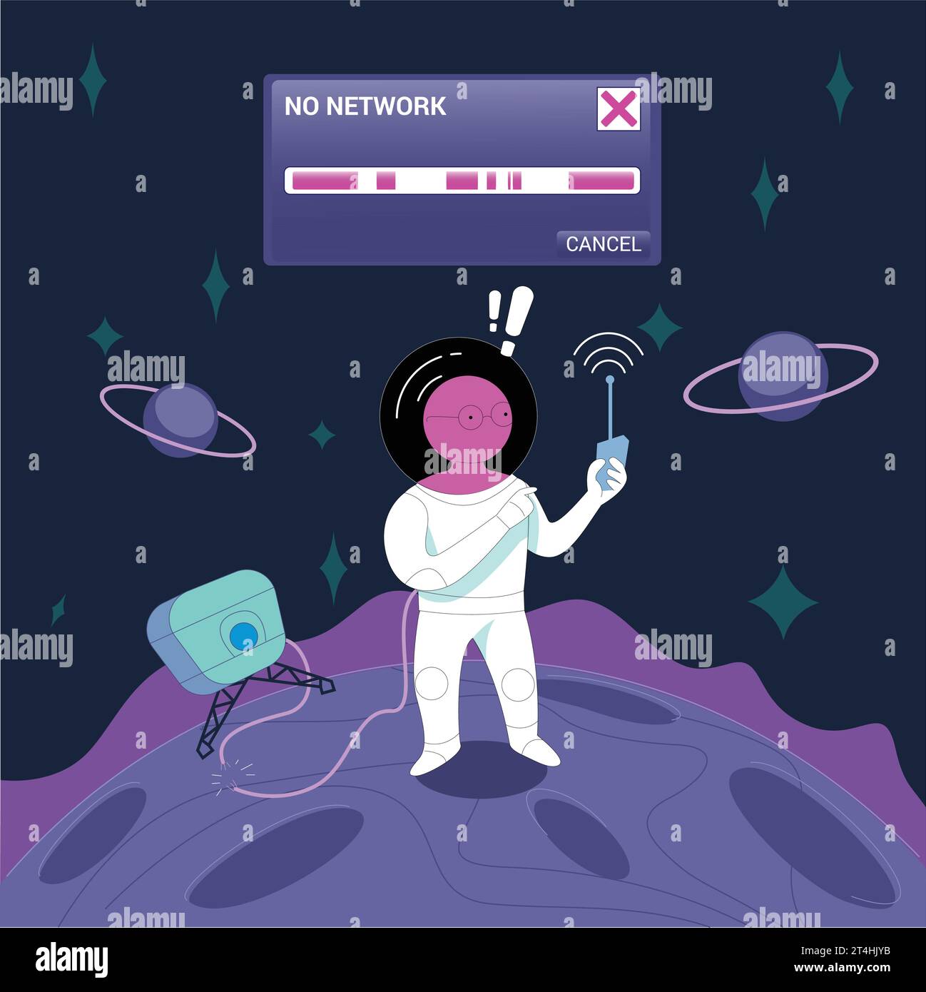 Waiting to be connected Stock Vector Images - Alamy