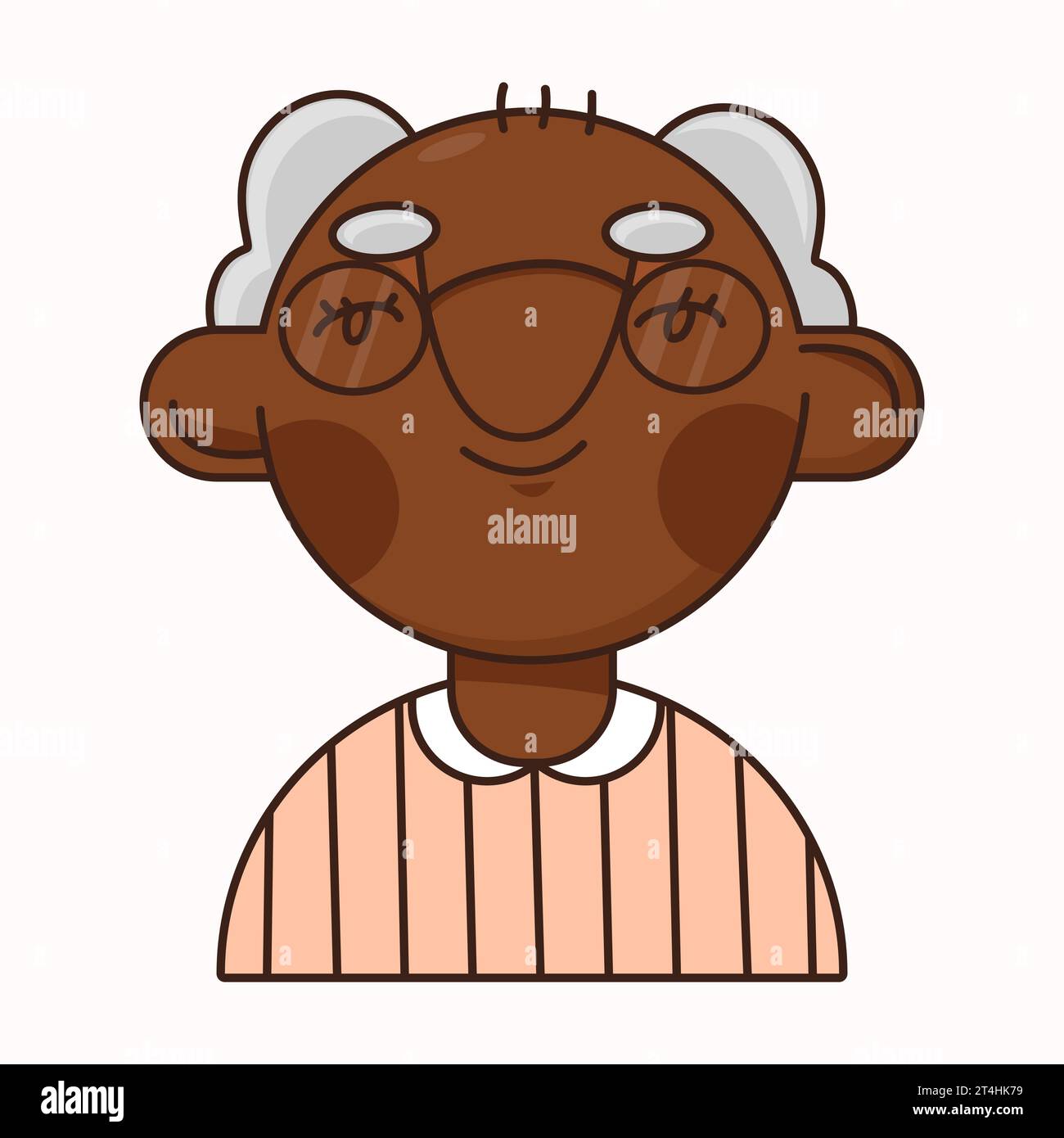 Elderly male gray beard Stock Vector Images - Alamy