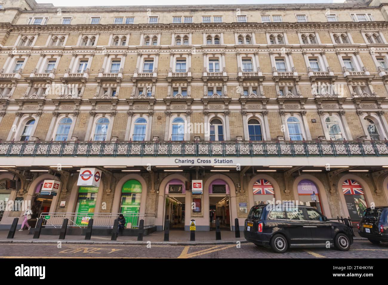 England, London, Charing Cross Station, Main Entrance and Building ...
