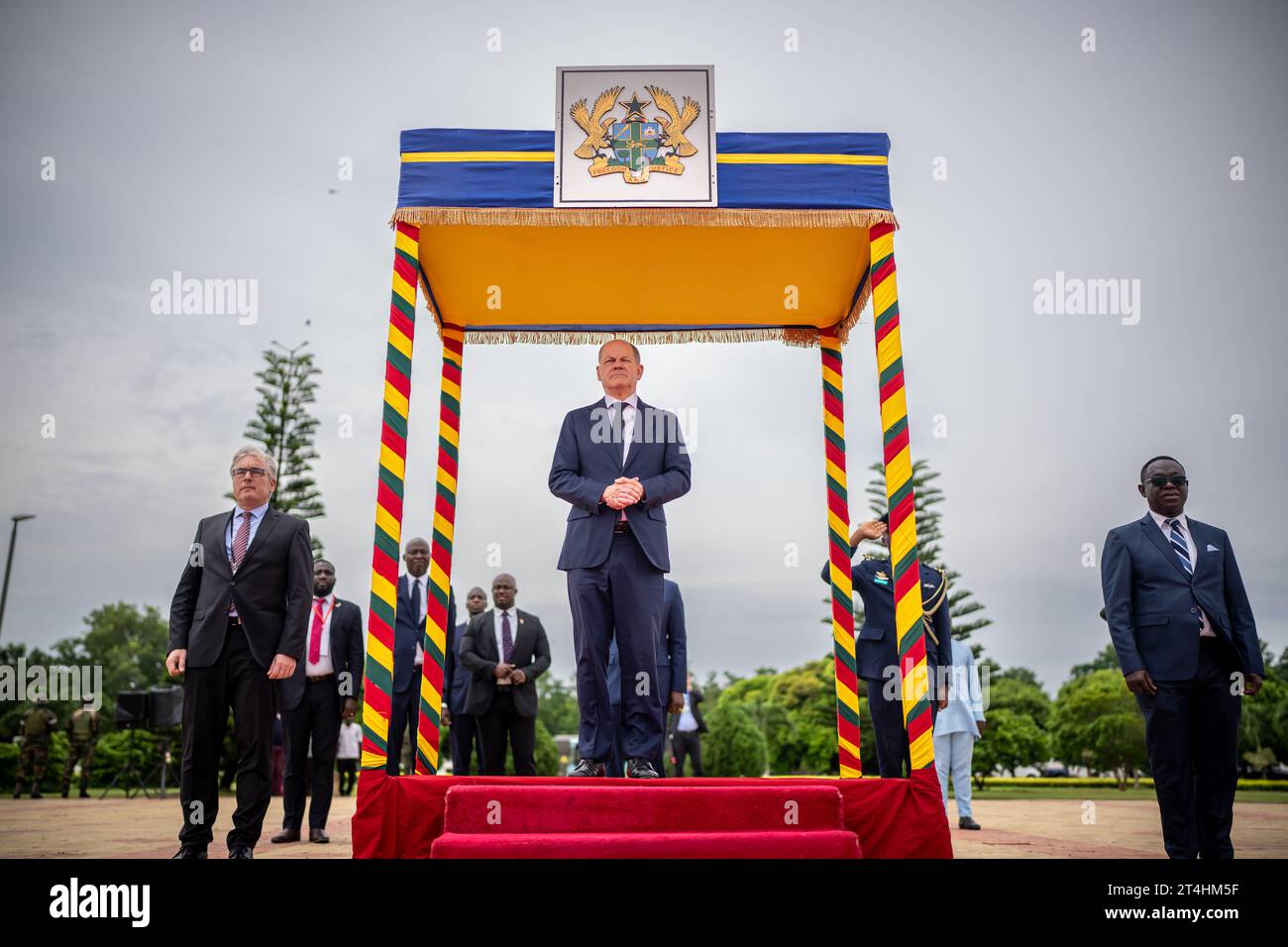 Accra, Ghana. 31st Oct, 2023. German Chancellor Olaf Scholz (SPD, M ...