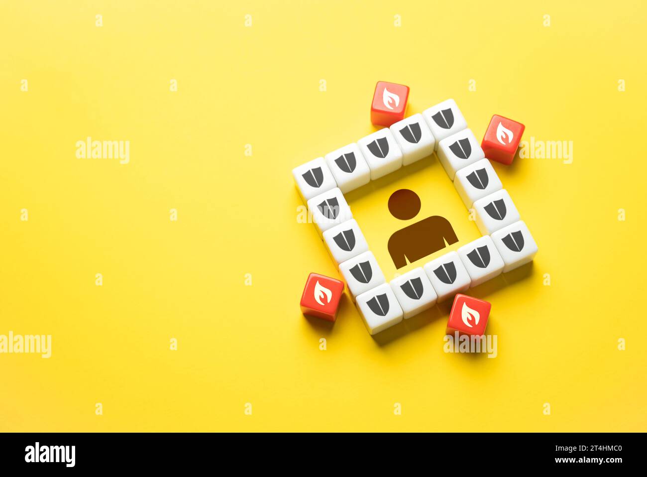 Protection against threats and dangers. Stress and shocks break down ...