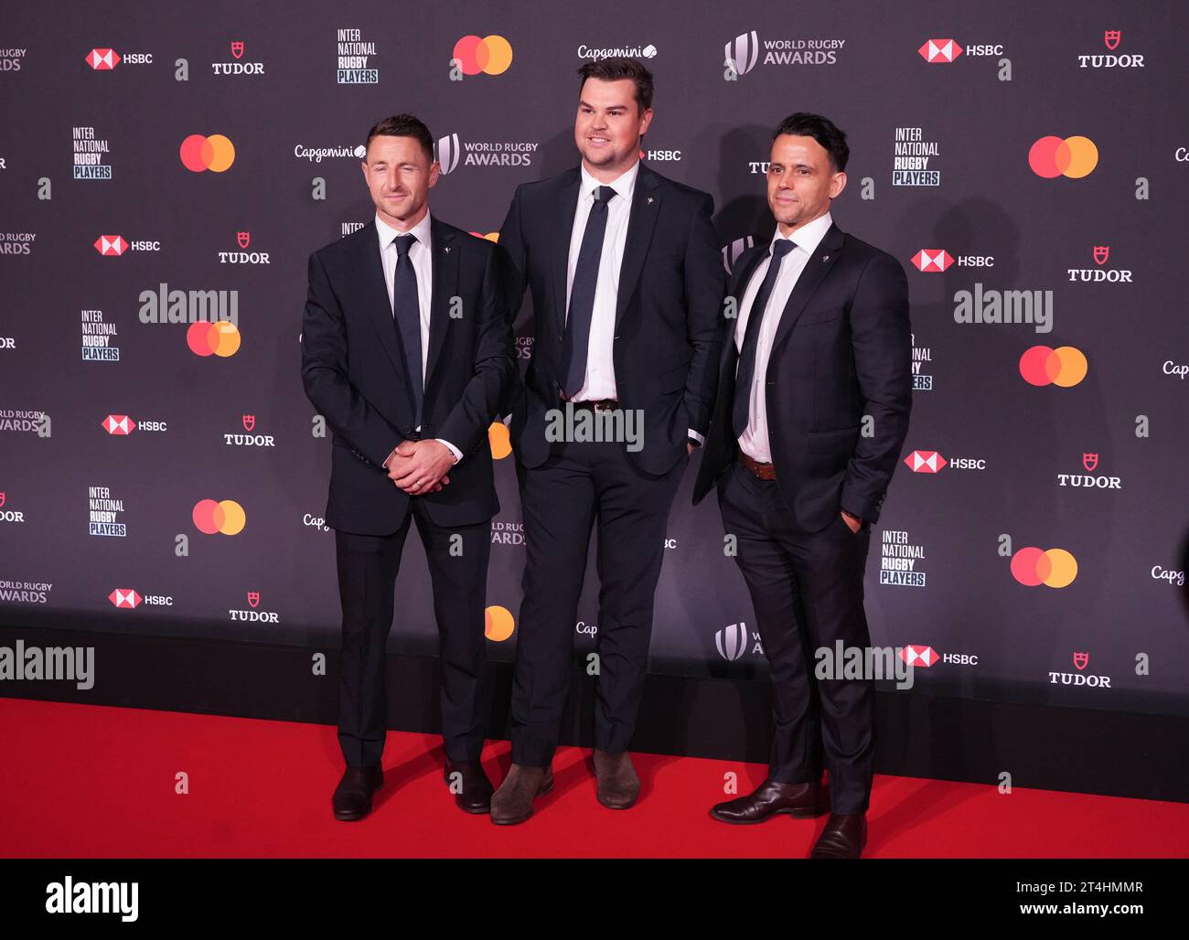 Paul Williams, Brett Cronan and Nic Berry during the World Rugby Awards ...
