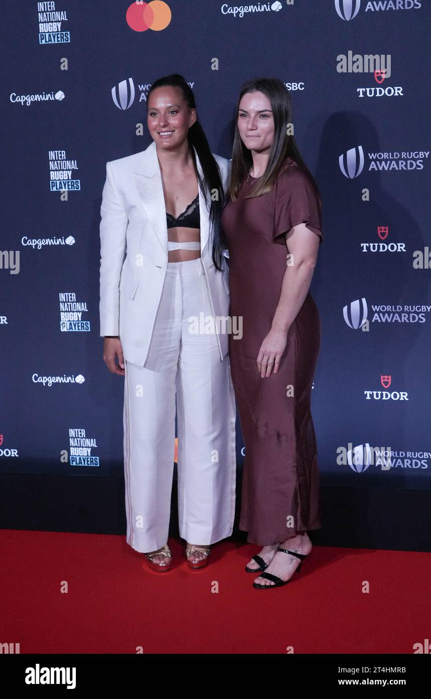 Michaela BLYDE et Tyla NATAHN-WONG during the World Rugby Awards 2023 ...