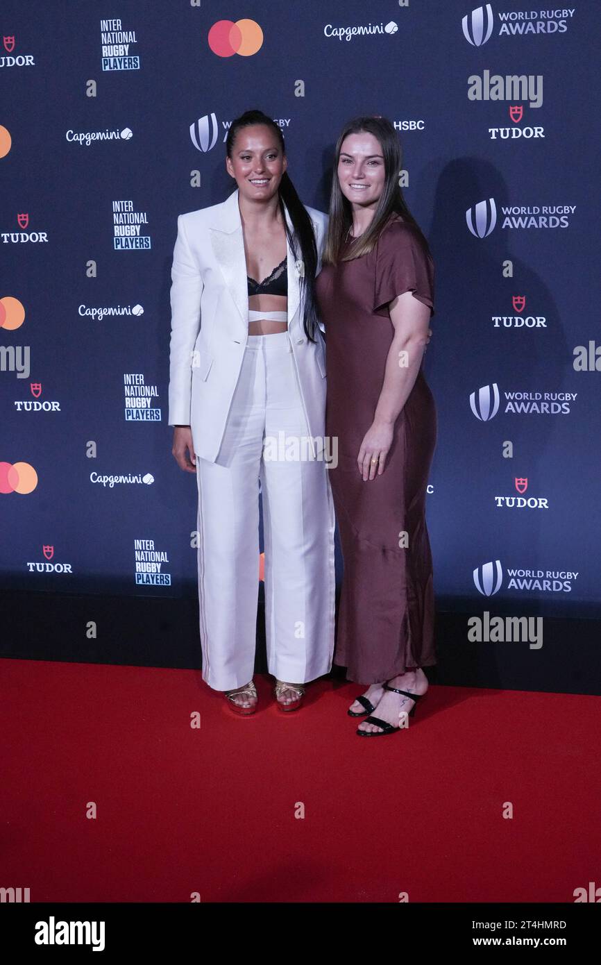 Michaela BLYDE et Tyla NATAHN-WONG during the World Rugby Awards 2023 ...
