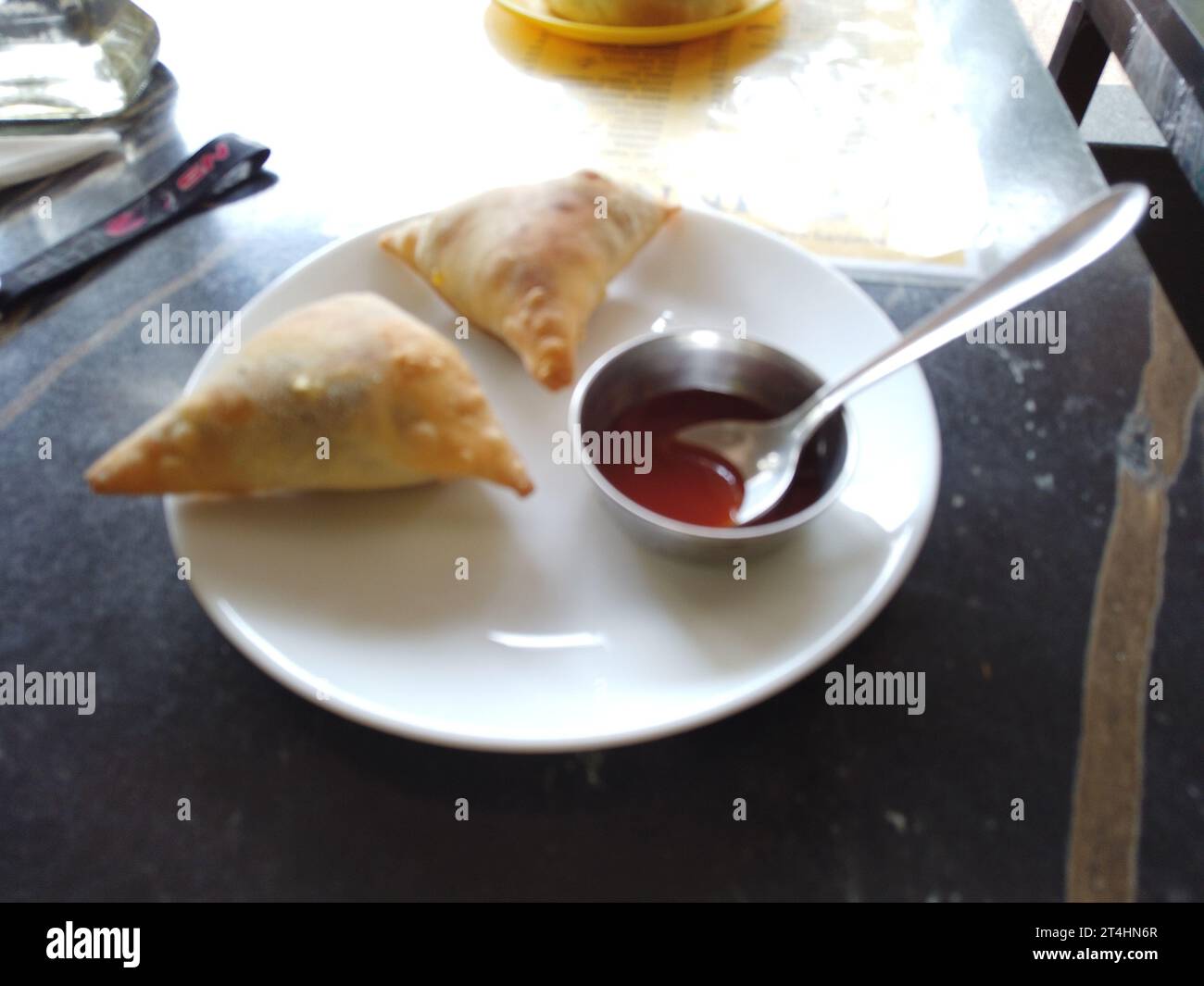 Beef samosa on sale at Unddo Restaurant in Benaulim village in Indian ...